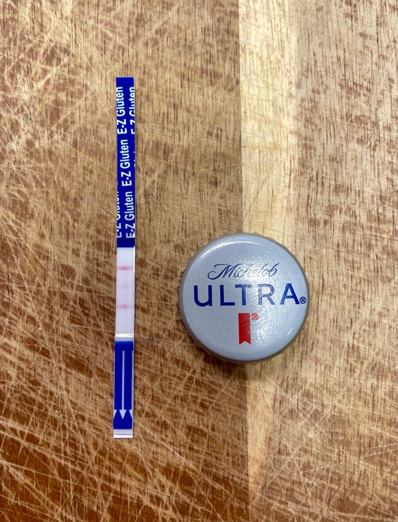 Michelob Ultra Gluten Test Result (+) - Cooking al Dante